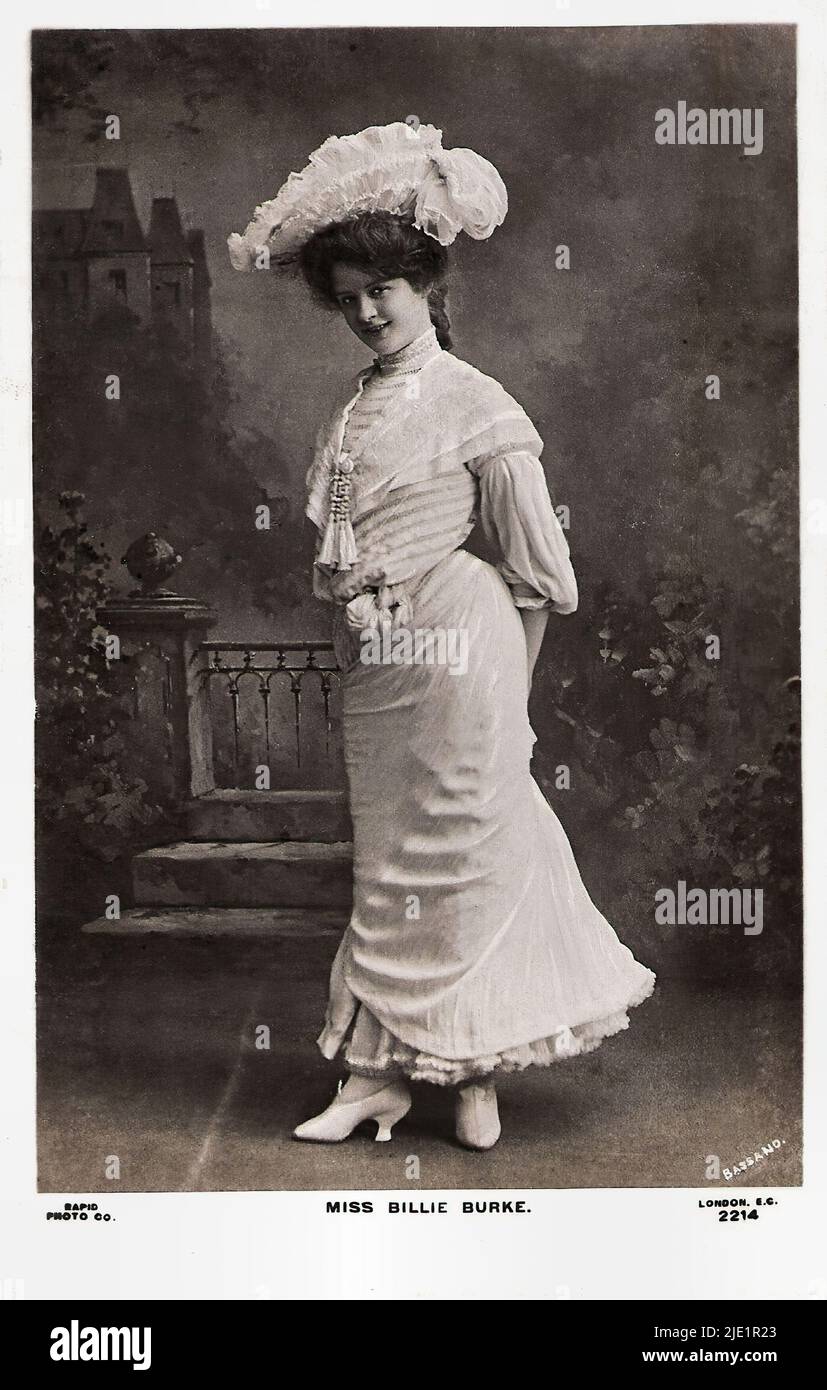 Portrait of Billie Burke 002 - British stage star of the Victorian and ...