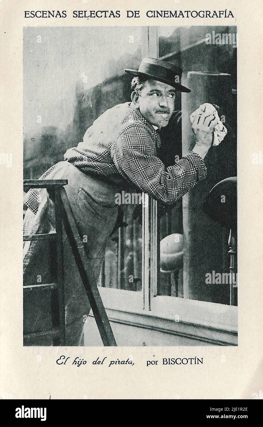 Portrait of Biscot in Le fils du flibustier (1922) - French silent ...