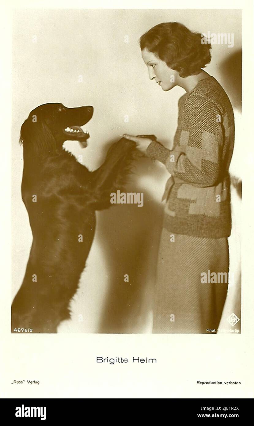 Portrait of Brigitte Helm 003 - German weimar era cinema (1918 - 1935 Stock Photo - Alamy