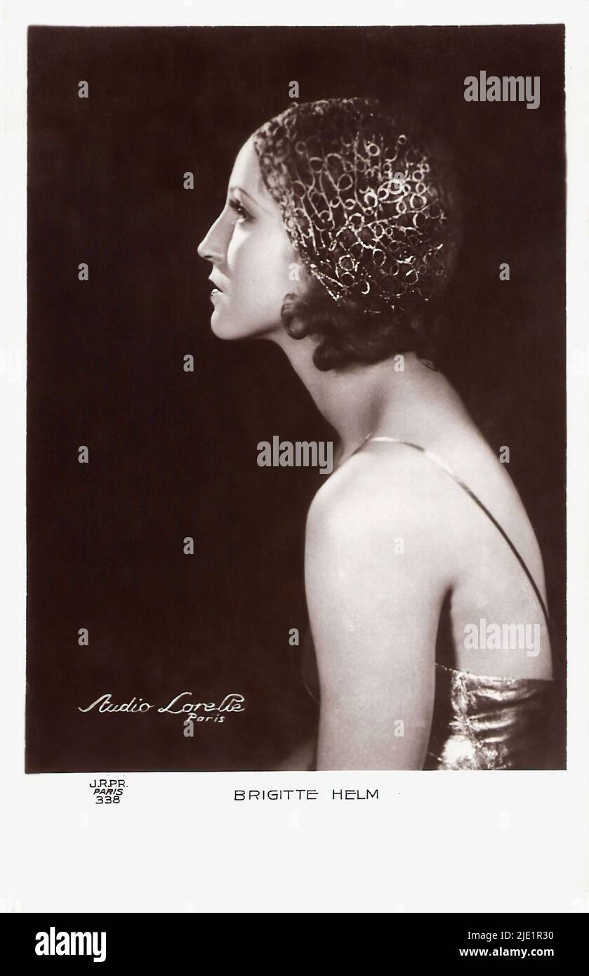 Portrait of Brigitte Helm - German weimar era cinema (1918 - 1935 Stock Photo - Alamy