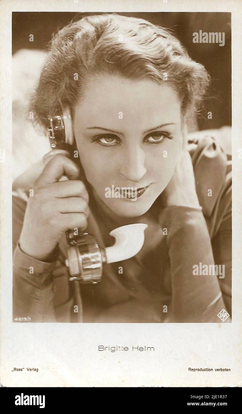 Portrait of Brigitte Helm 006 - German weimar era cinema (1918 - 1935 Stock Photo - Alamy