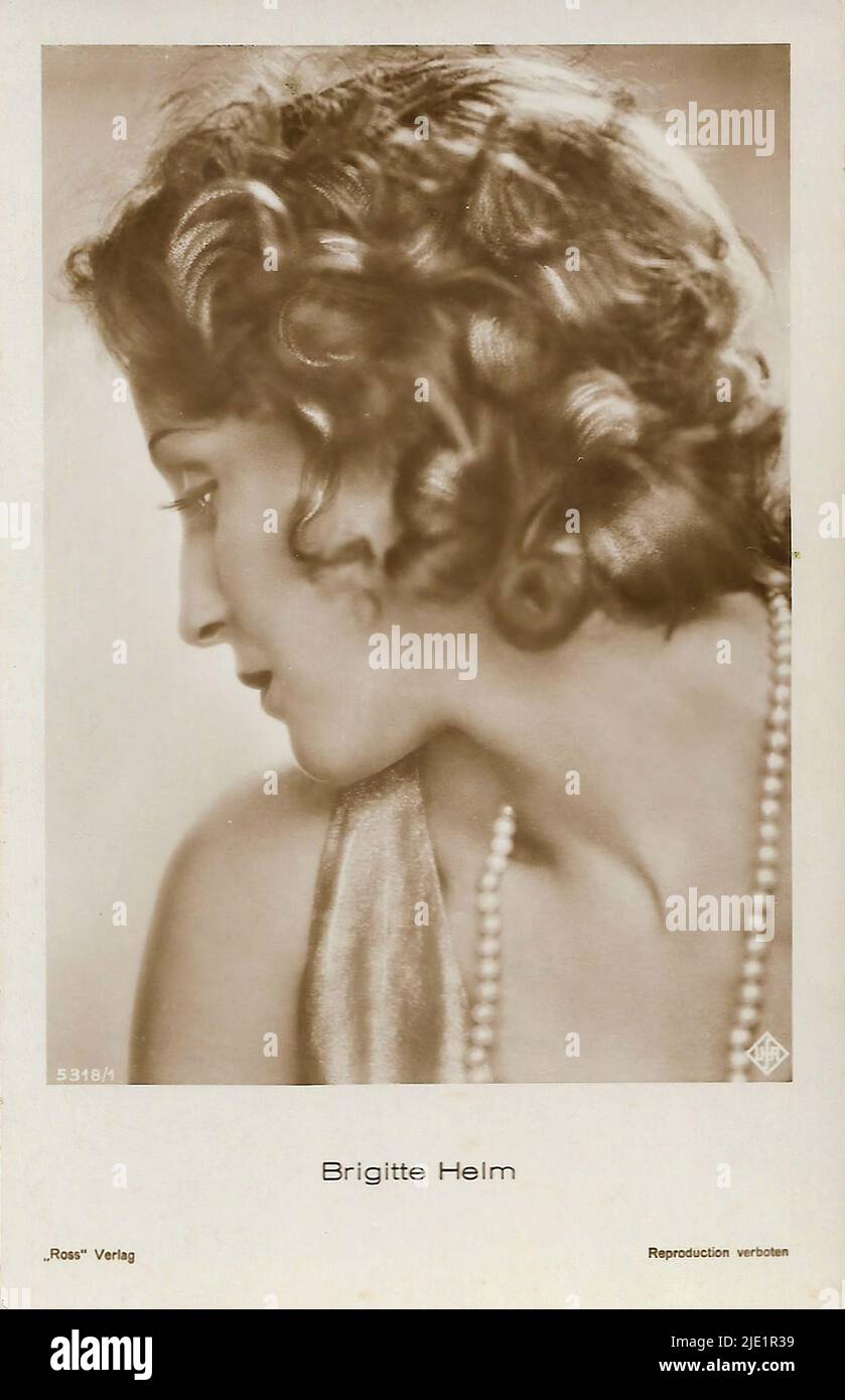 Portrait of Brigitte Helm 009 - German weimar era cinema (1918 - 1935 Stock Photo - Alamy