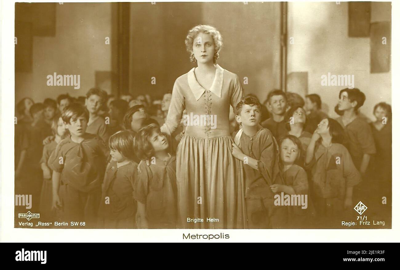 Portrait of Brigitte Helm in Metropolis - German weimar era cinema (1918 - 1935 Stock Photo - Alamy