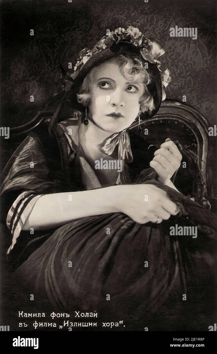 Portrait of Camilla von Hollay - German weimar era cinema (1918 - 1935 Stock Photo - Alamy