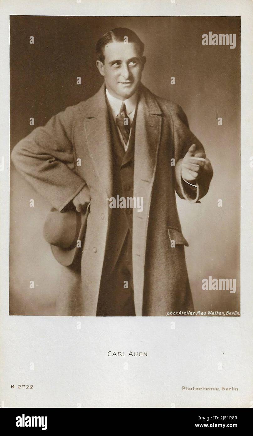 Portrait of Carl Auen 007 - German weimar era cinema (1918 - 1935 Stock Photo - Alamy