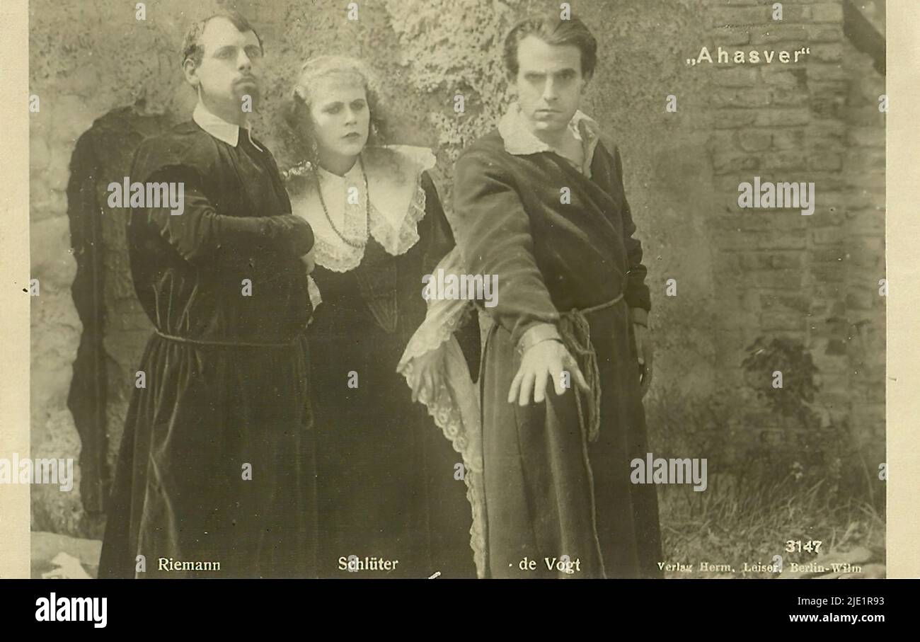 Portrait of Carl de Vogt in Ahasver (1917) - German weimar era cinema ...