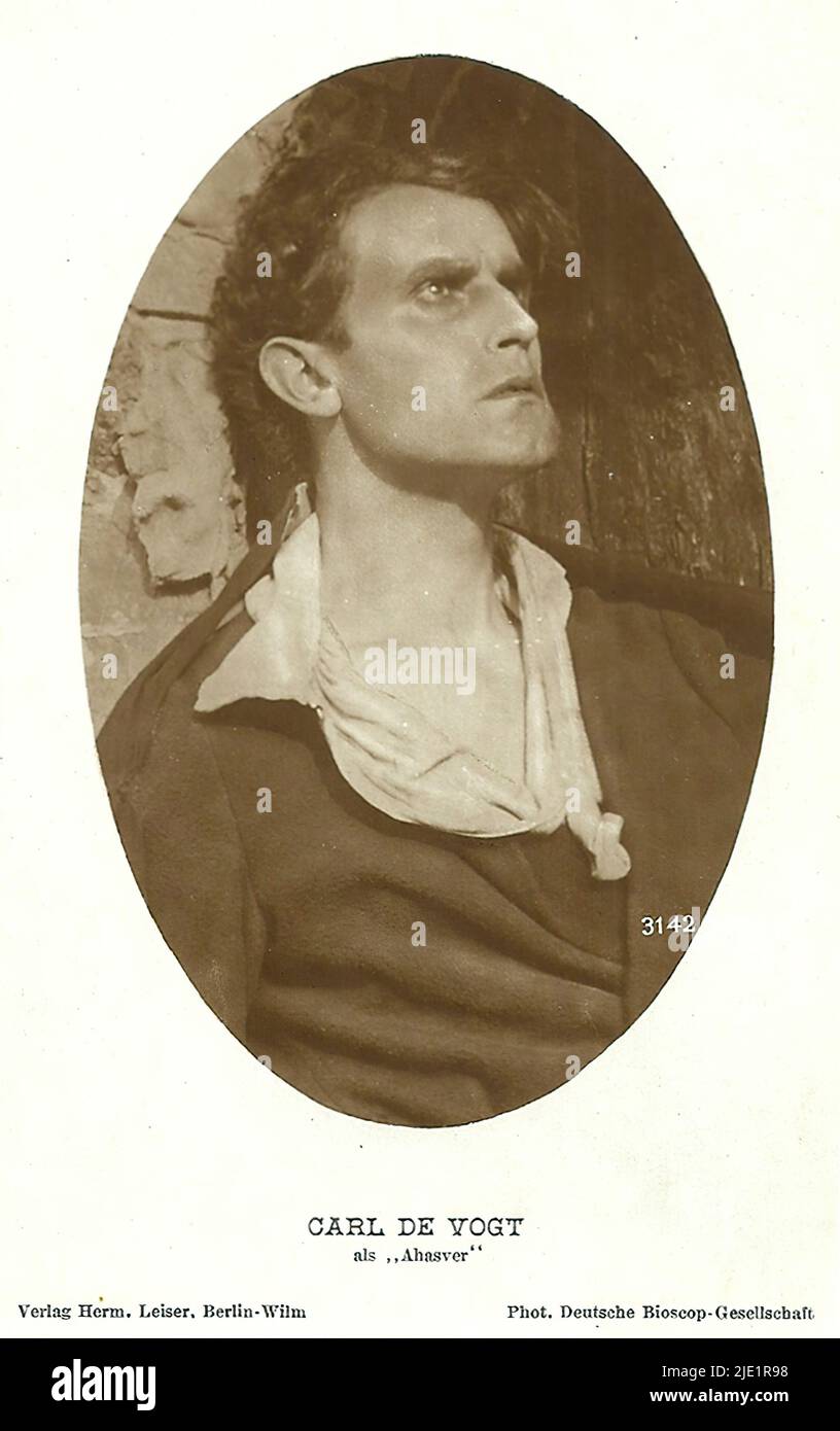 Portrait of Carl de Vogt in Ahasver 001 - German weimar era cinema ...