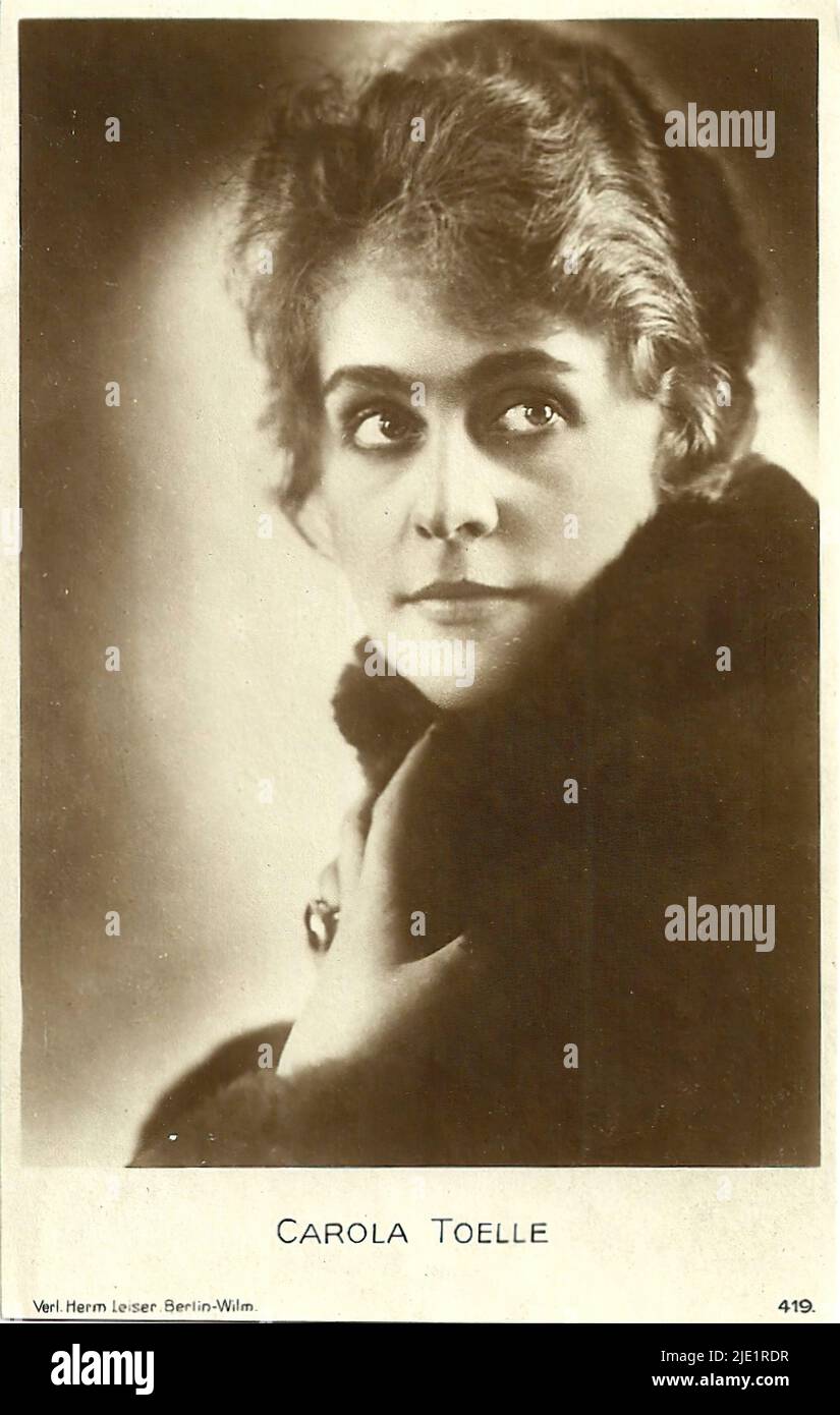 Portrait of Carola Toelle 004 - German weimar era cinema (1918 - 1935 ...