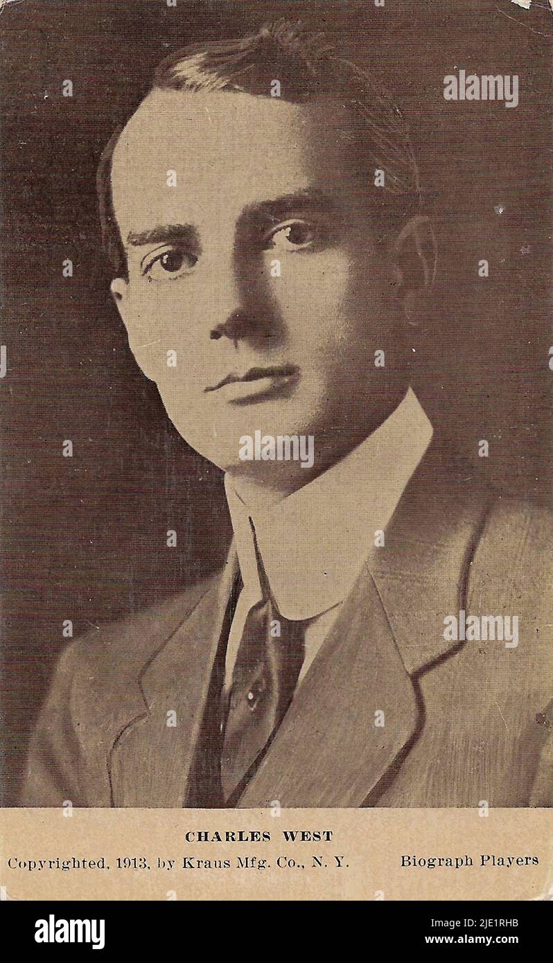 Portrait of Charles West - American cinema before Hollywood era Stock Photo - Alamy