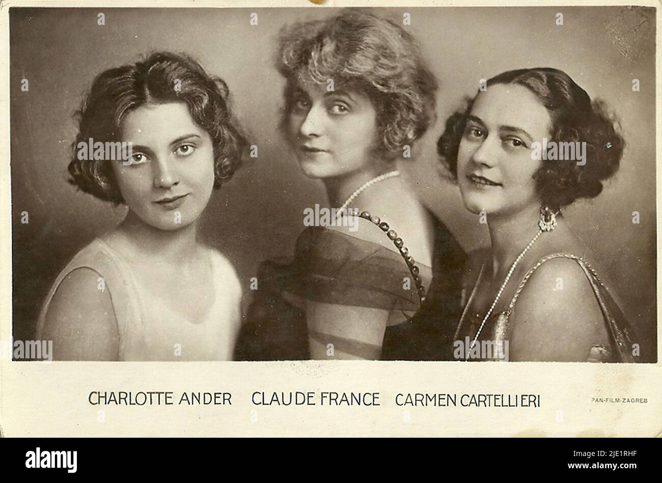 Portrait of Charlotte Ander, Claude France, and Carmen Cartellieri ...