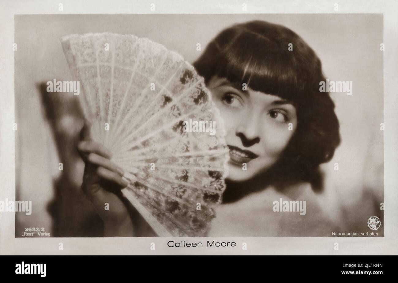 Portrait of Colleen Moore - Hollywood silent movie actress Stock Photo ...