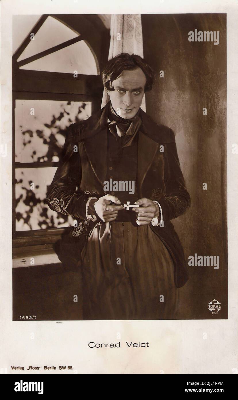 Portrait of Conrad Veidt in Der Student von Prag (1926) - German weimar ...
