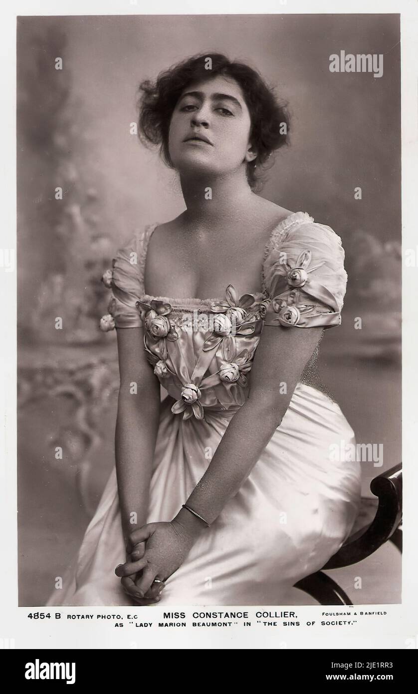 Portrait of Constance Collier in The Sins of Society (1907) - British ...