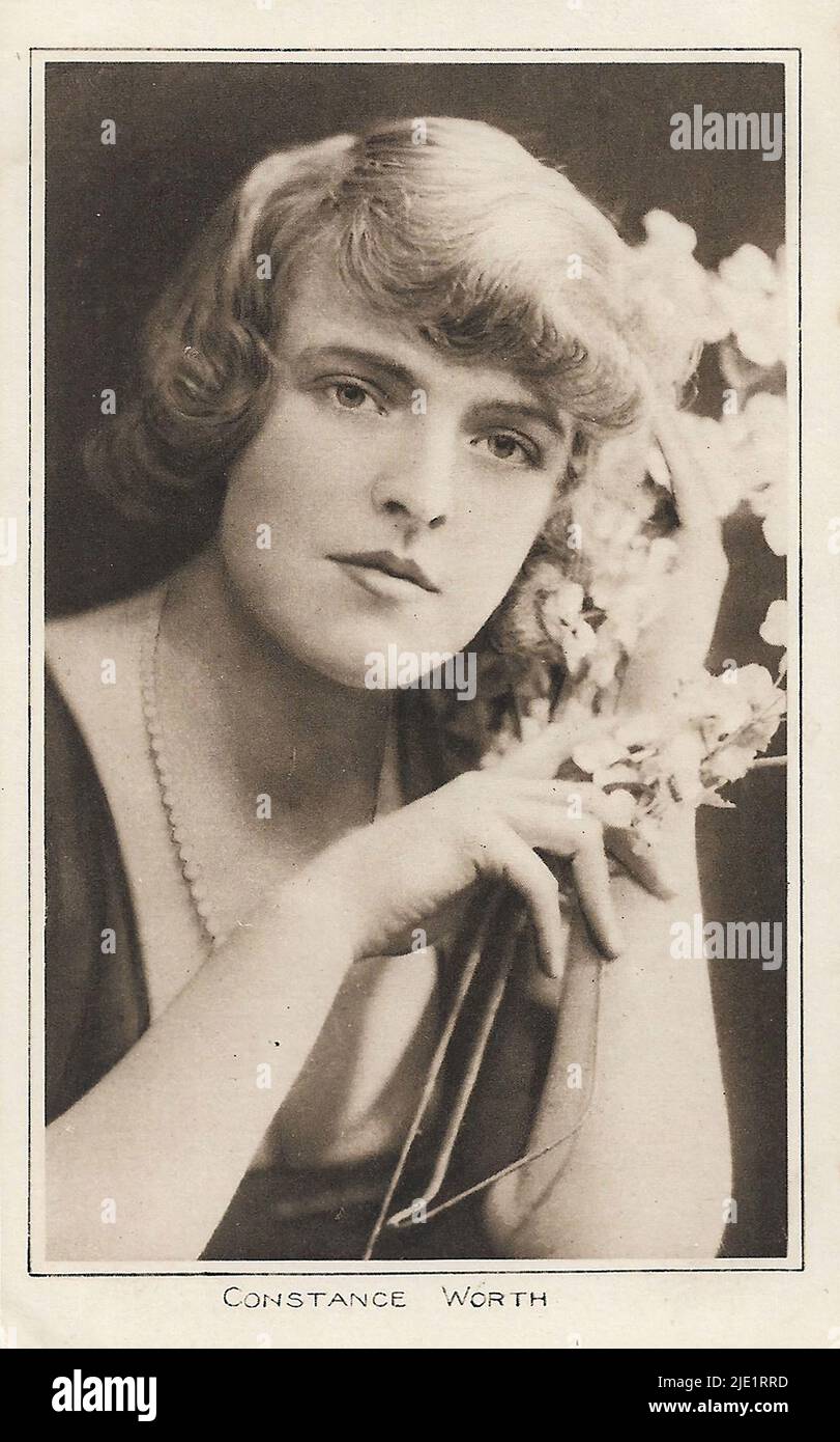 Portrait of Constance Worth 002 - British silent cinema Stock Photo - Alamy