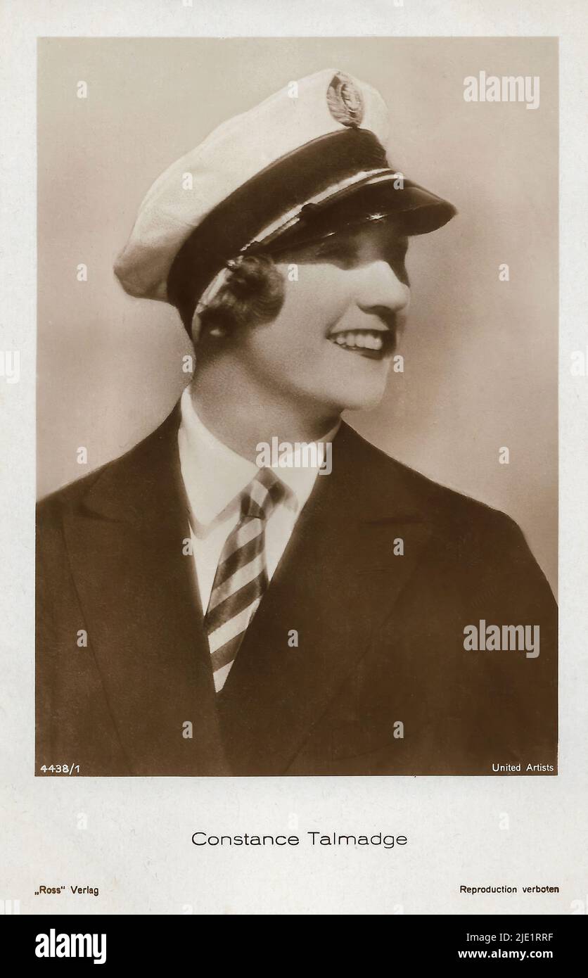 Portrait of Constance Talmadge 001 - Hollywood silent movie actress ...