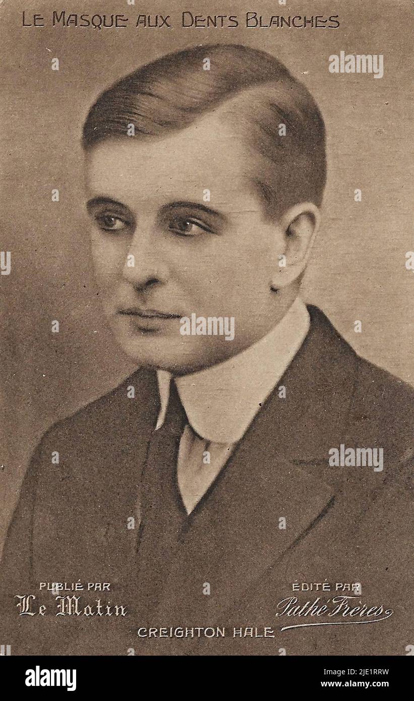 Portrait of Creighton Hale - American cinema before Hollywood era Stock ...
