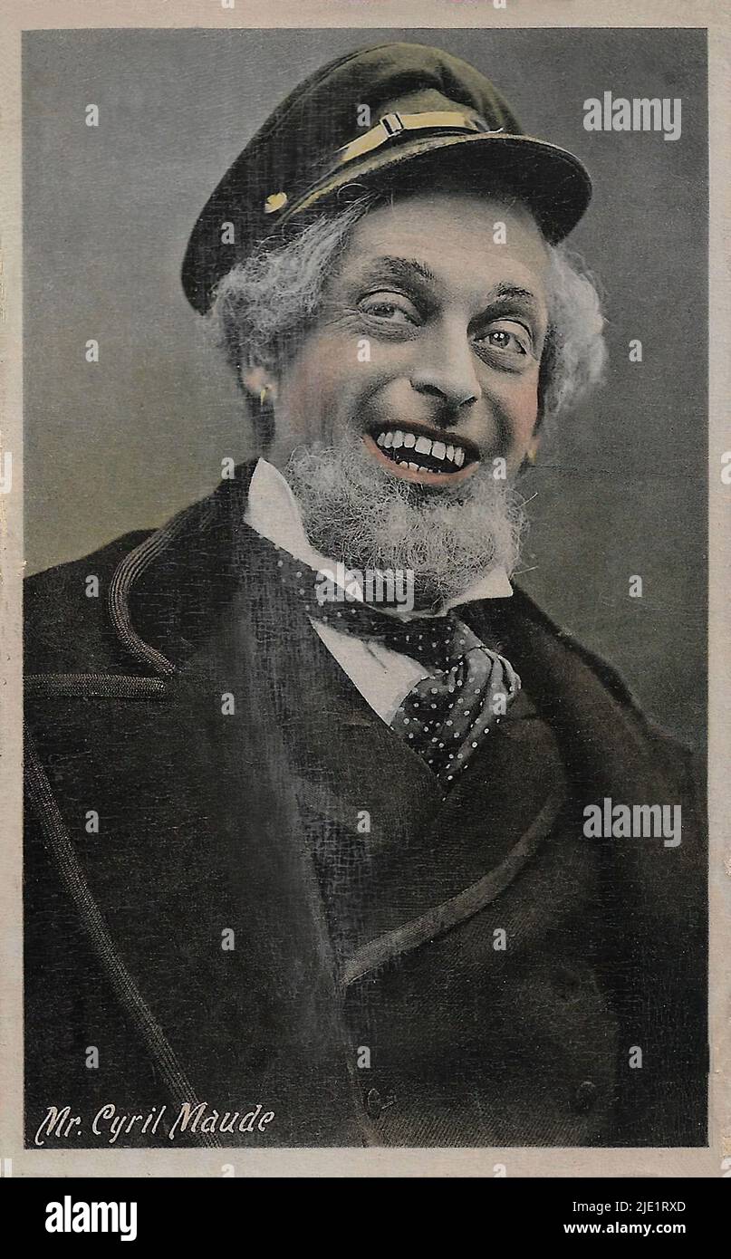 Portrait of Cyril Maude as Captain Barley in Beauty and the Barge ...