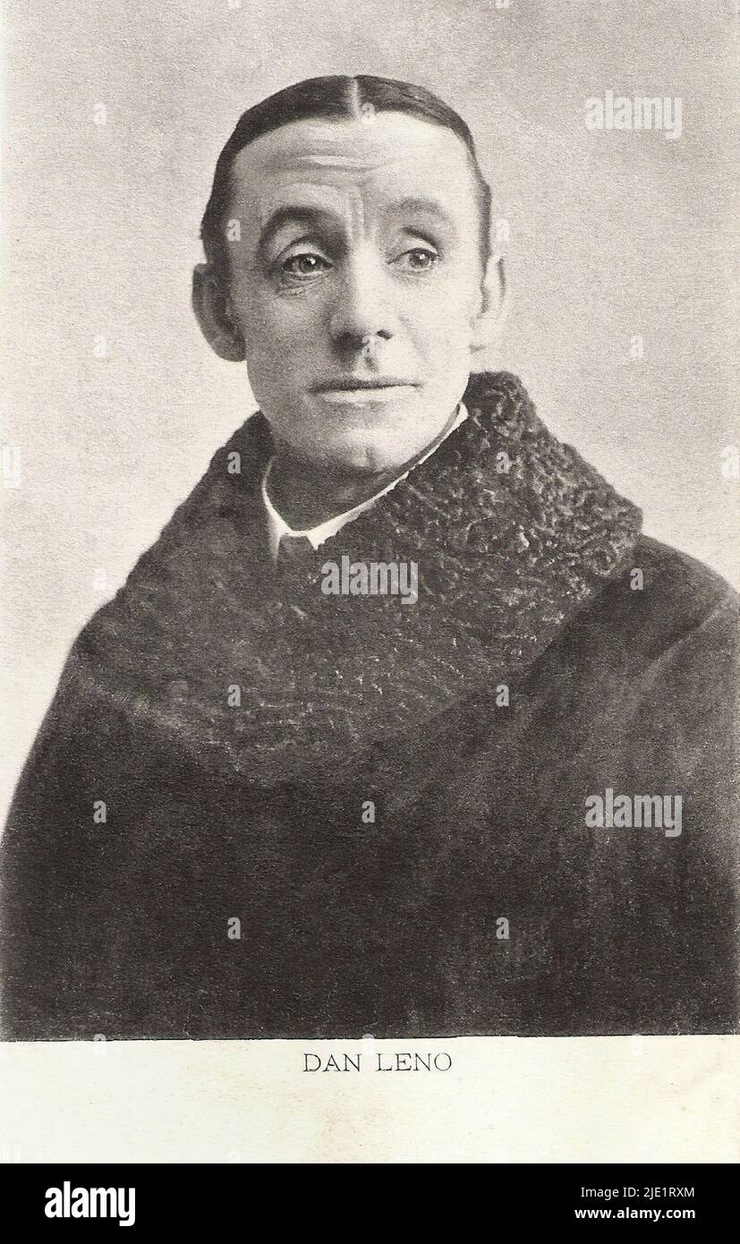 Portrait of Dan Leno - British stage star of the Victorian and ...