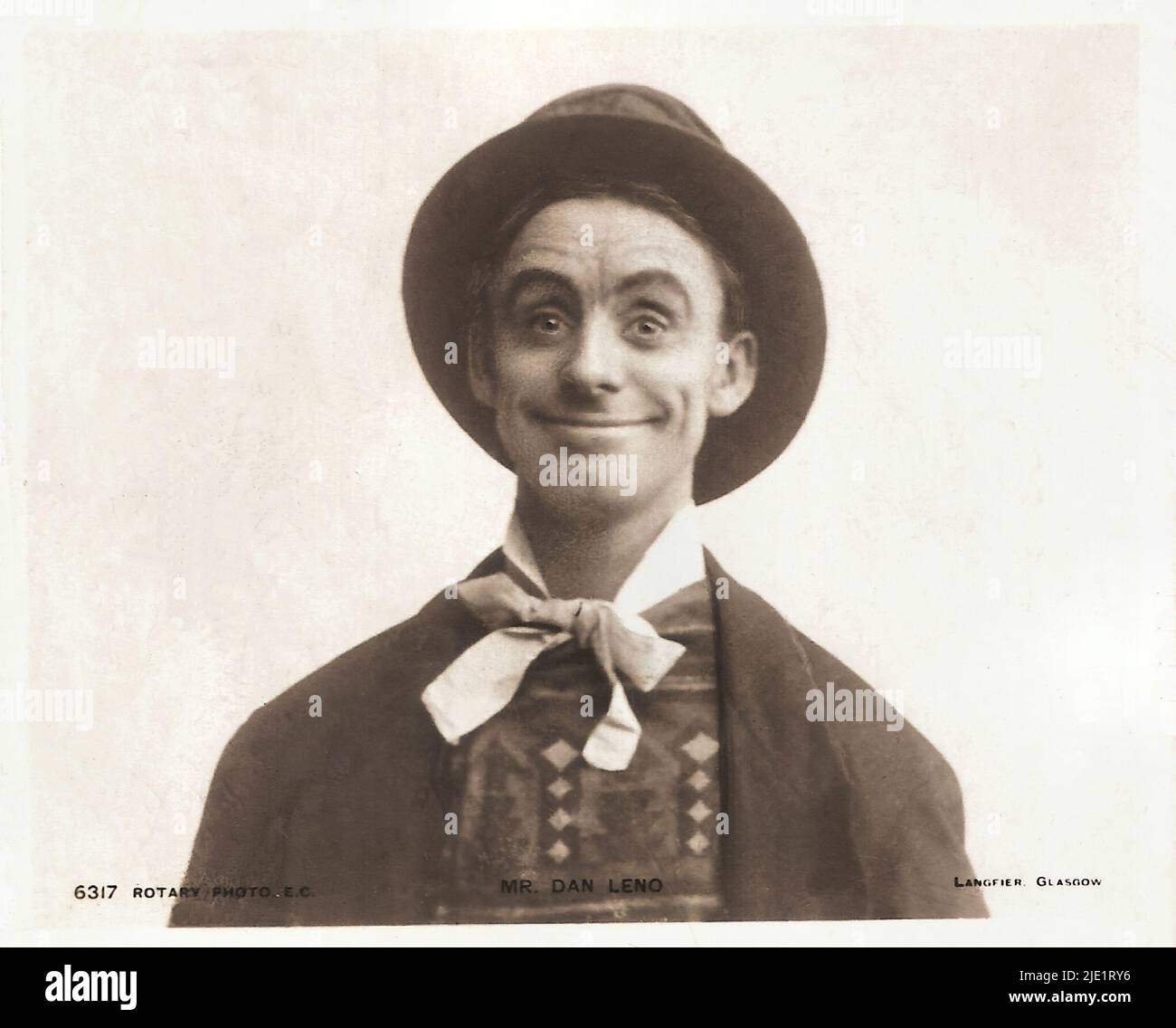 Portrait of Dan Leno 003 - British stage star of the Victorian and ...