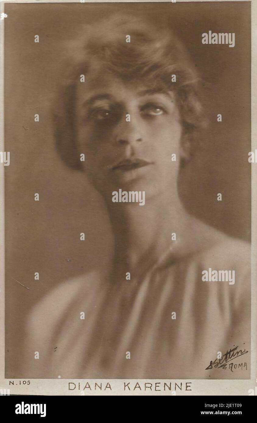 Portrait of Diana Karenne 007 - Italian silent movie era Stock Photo ...