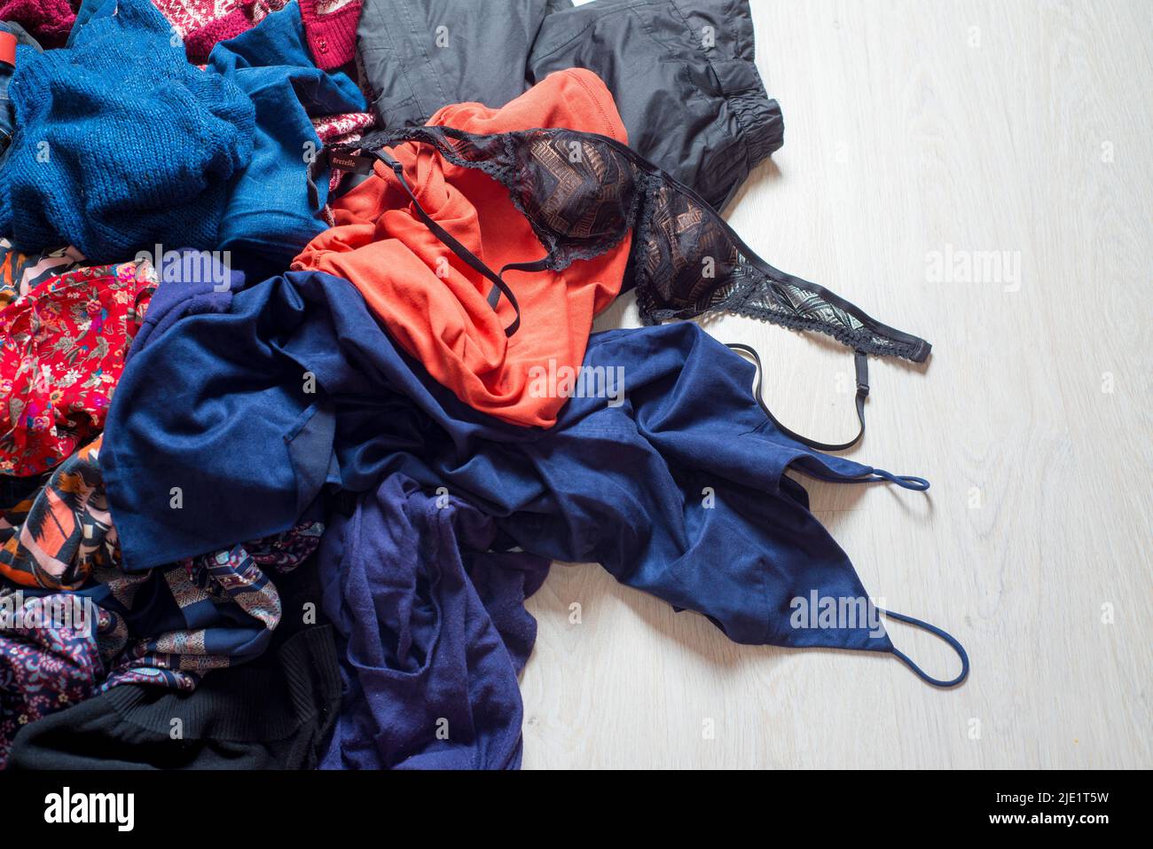 Scattered clothes hi-res stock photography and images - Alamy