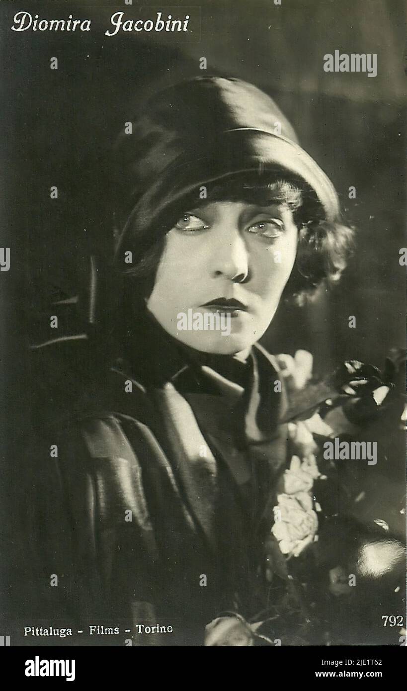 Portrait of Diomira Jacobini 002 - Italian silent movie era Stock Photo ...