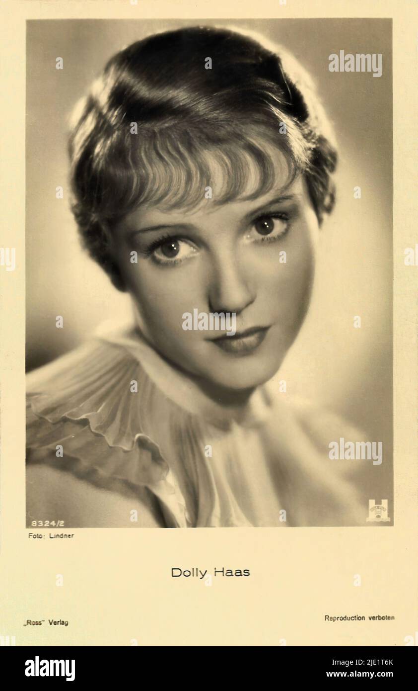 Portrait of Dolly Haas in Es tut sich was um Mitternacht (1934 ...