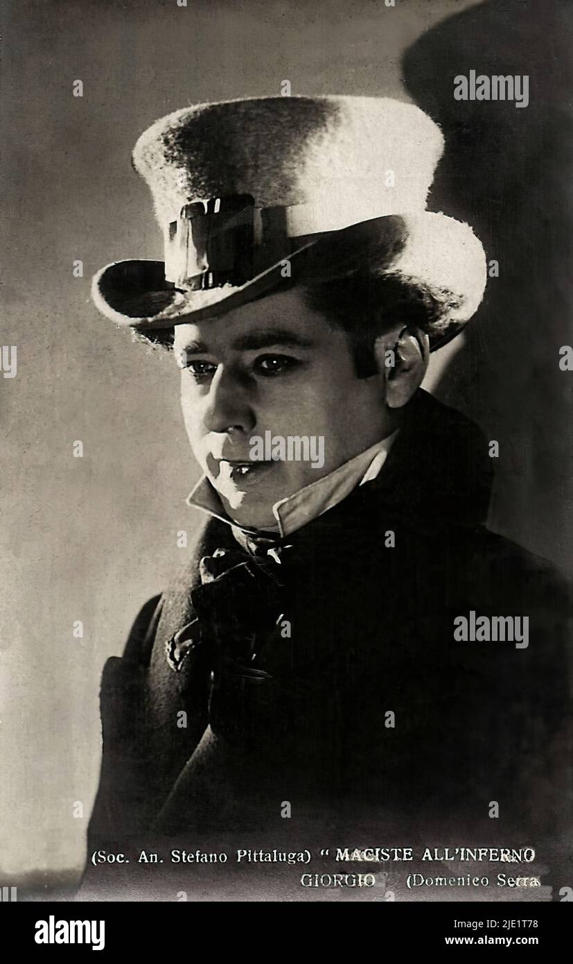 Portrait of Domenico Serra in Maciste all'inferno - Italian silent ...