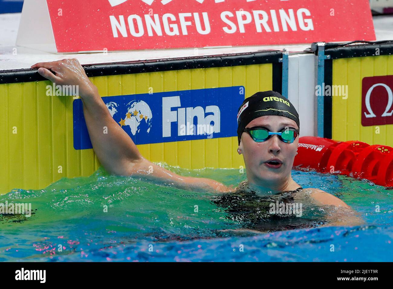 BUDAPEST, HUNGARY - JUNE 24: Kim Busch of The Netherlands competing at ...