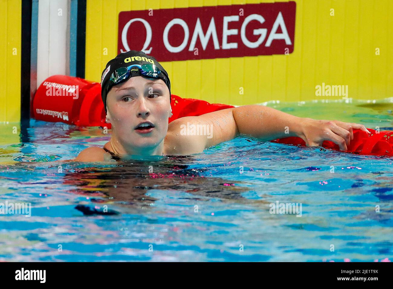 BUDAPEST, HUNGARY - JUNE 24: Kim Busch of The Netherlands competing at ...
