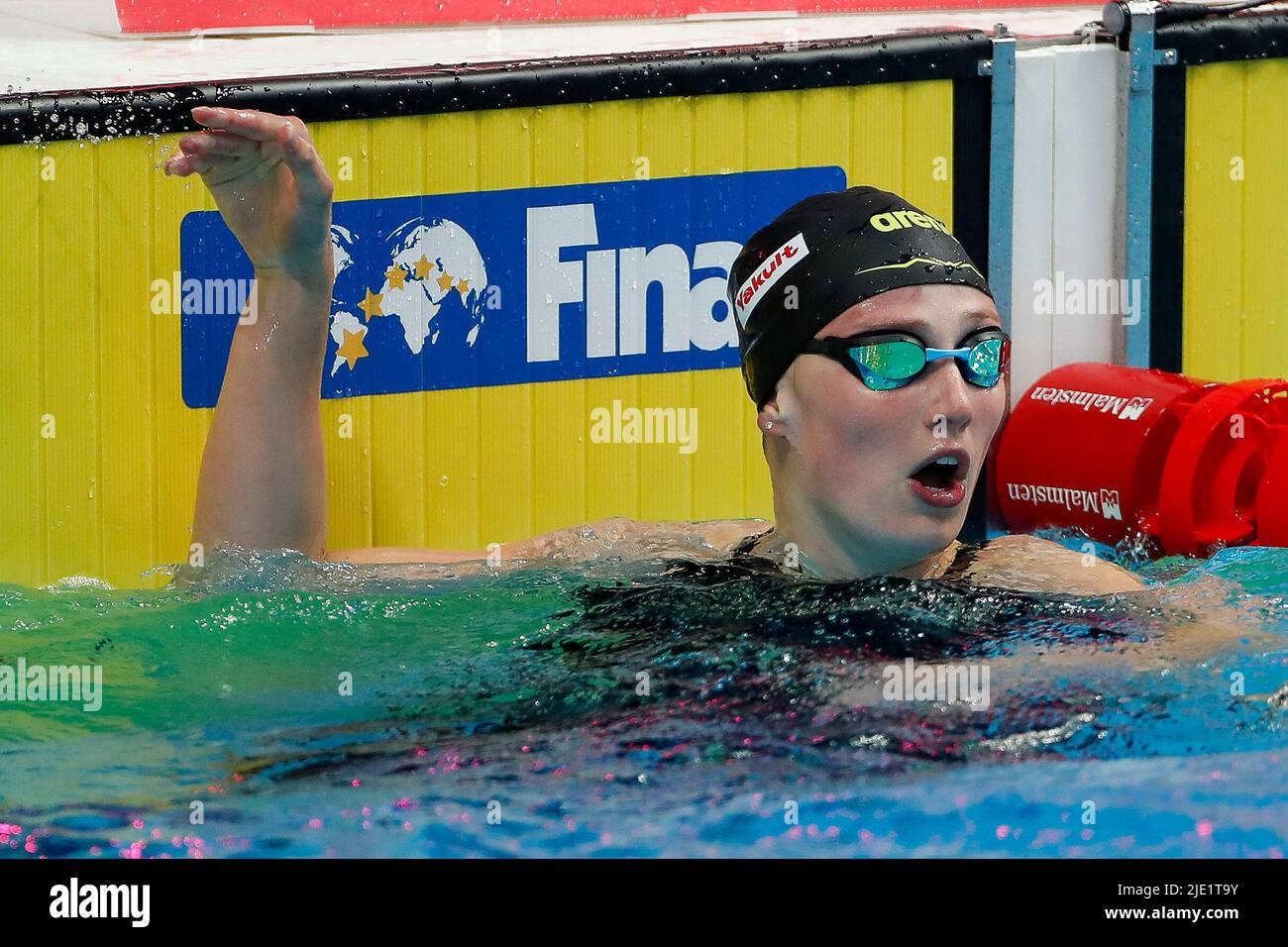 BUDAPEST, HUNGARY - JUNE 24: Kim Busch of The Netherlands competing at ...