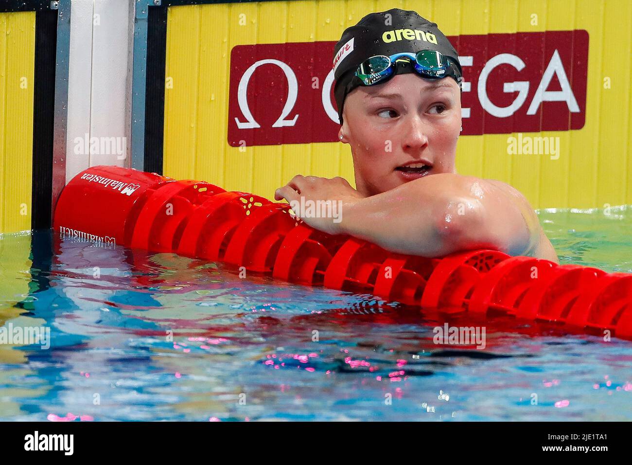 BUDAPEST, HUNGARY - JUNE 24: Kim Busch of The Netherlands competing at ...