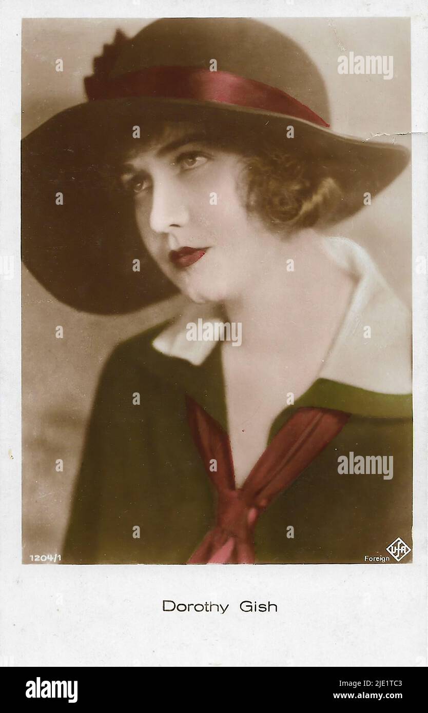 Portrait of Dorothy Gish 001 - Hollywood silent movie actress Stock ...