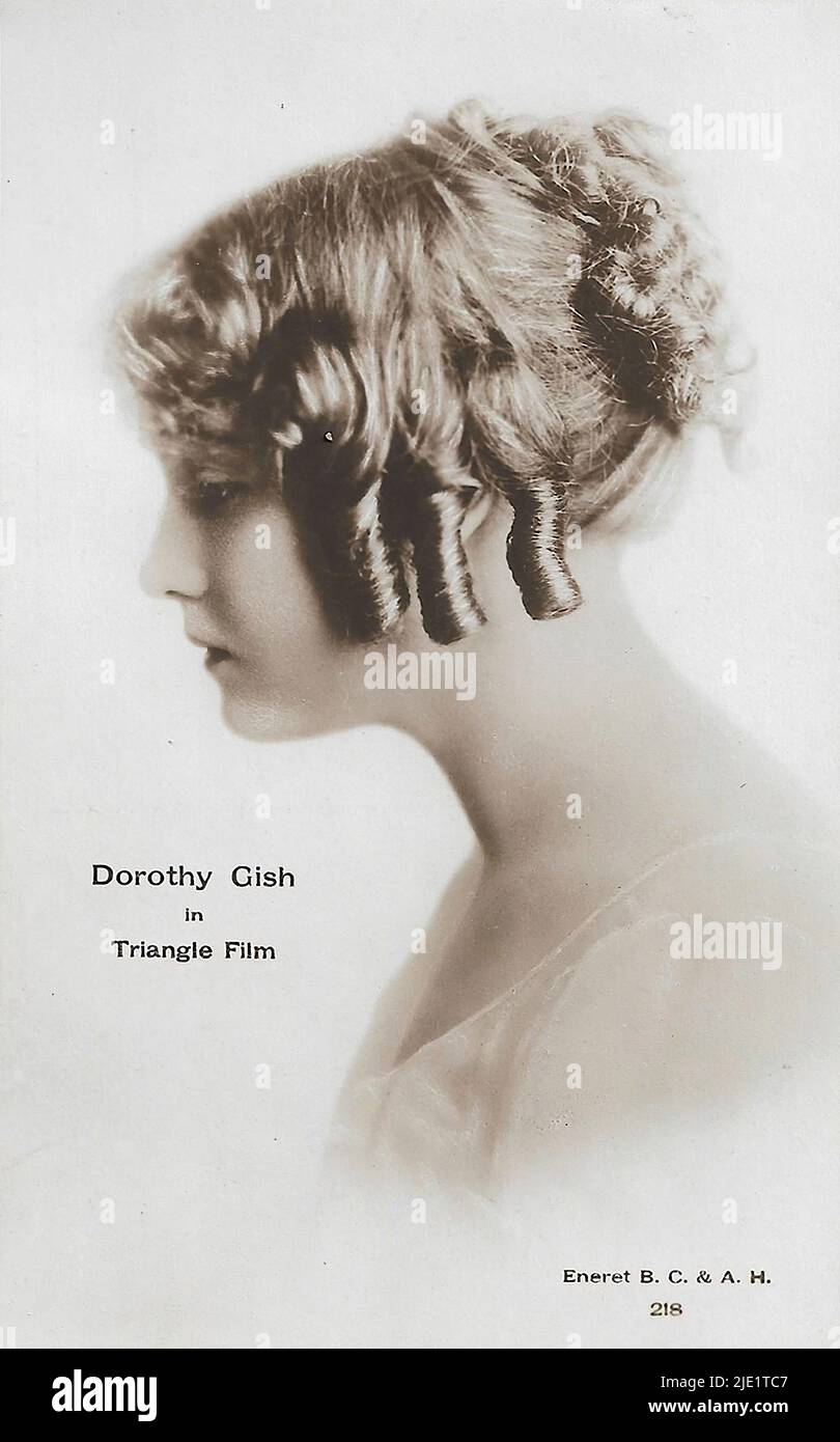 Portrait of Dorothy Gish 007 - Hollywood silent movie actress Stock ...