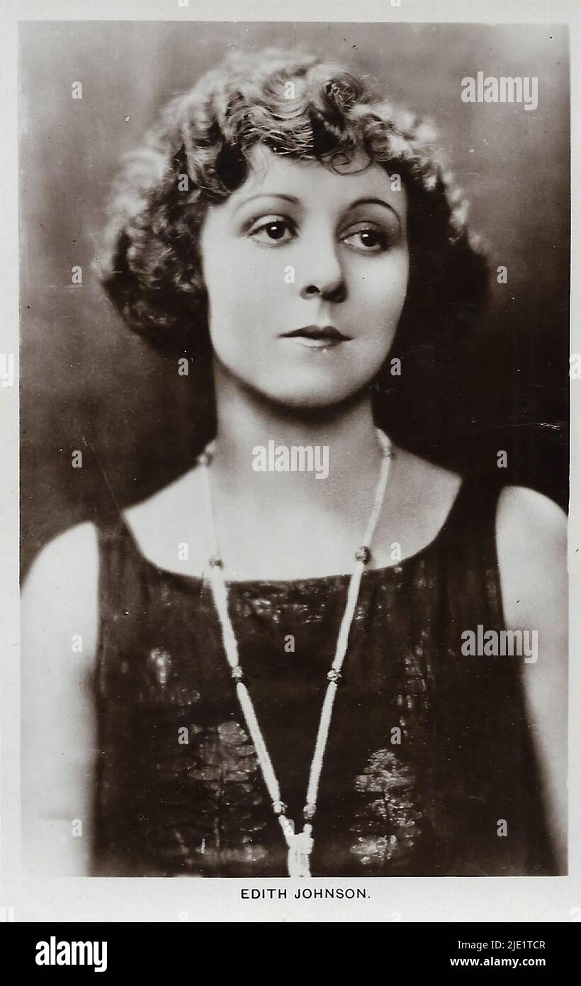 Portrait of Edith Johnson 001 - Hollywood silent movie actress Stock Photo - Alamy
