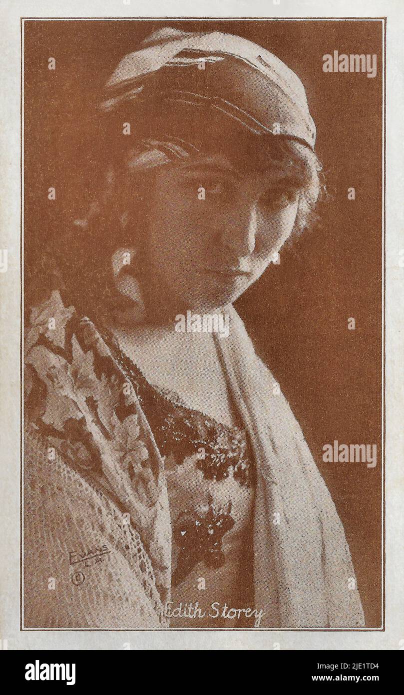 Portrait of Edith Storey - American cinema before Hollywood era Stock ...