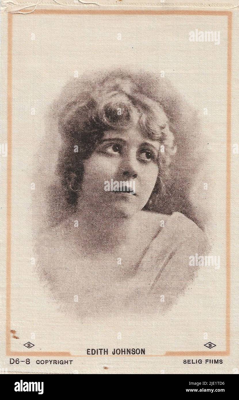 Portrait of Edith Johnson 002 - Hollywood silent movie actress Stock ...