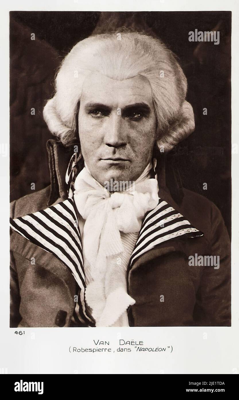 Portrait of Edmond Van Daële as Robespierre in Napoléon (1927) - Silent ...