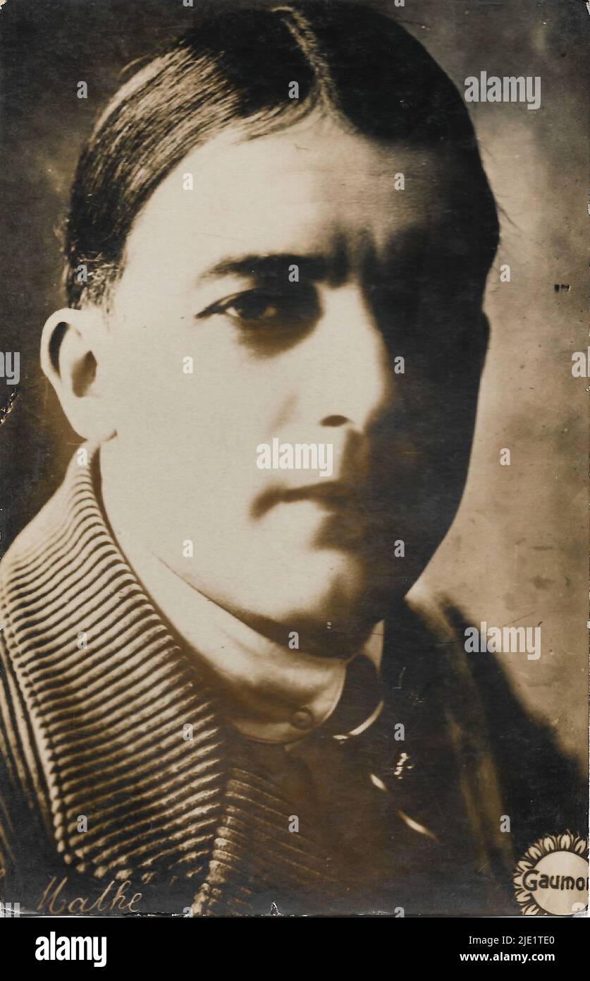 Portrait of Édouard Mathé 001 - French silent cinema era Stock Photo ...