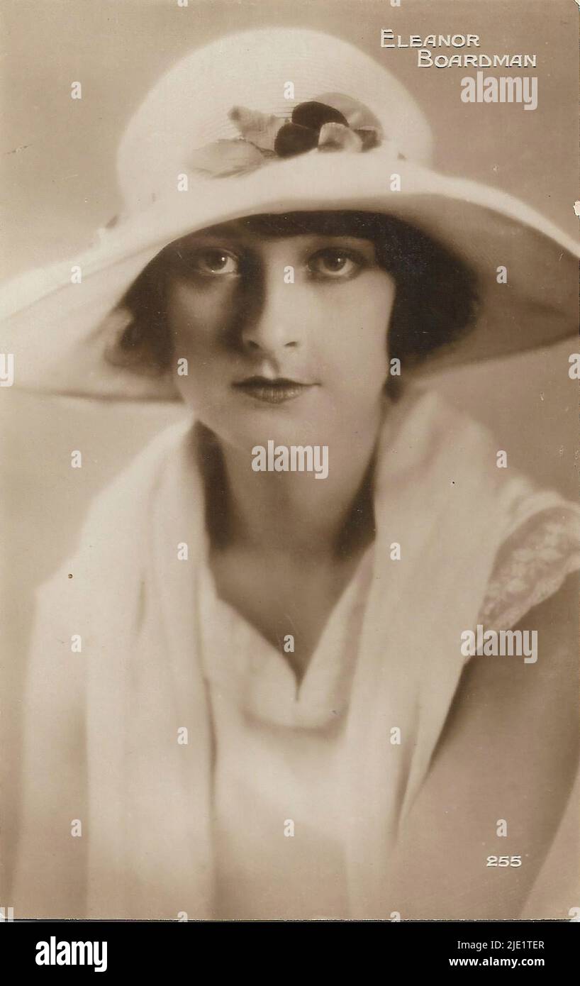 Portrait of Eleanor Boardman - Hollywood silent movie actress Stock ...