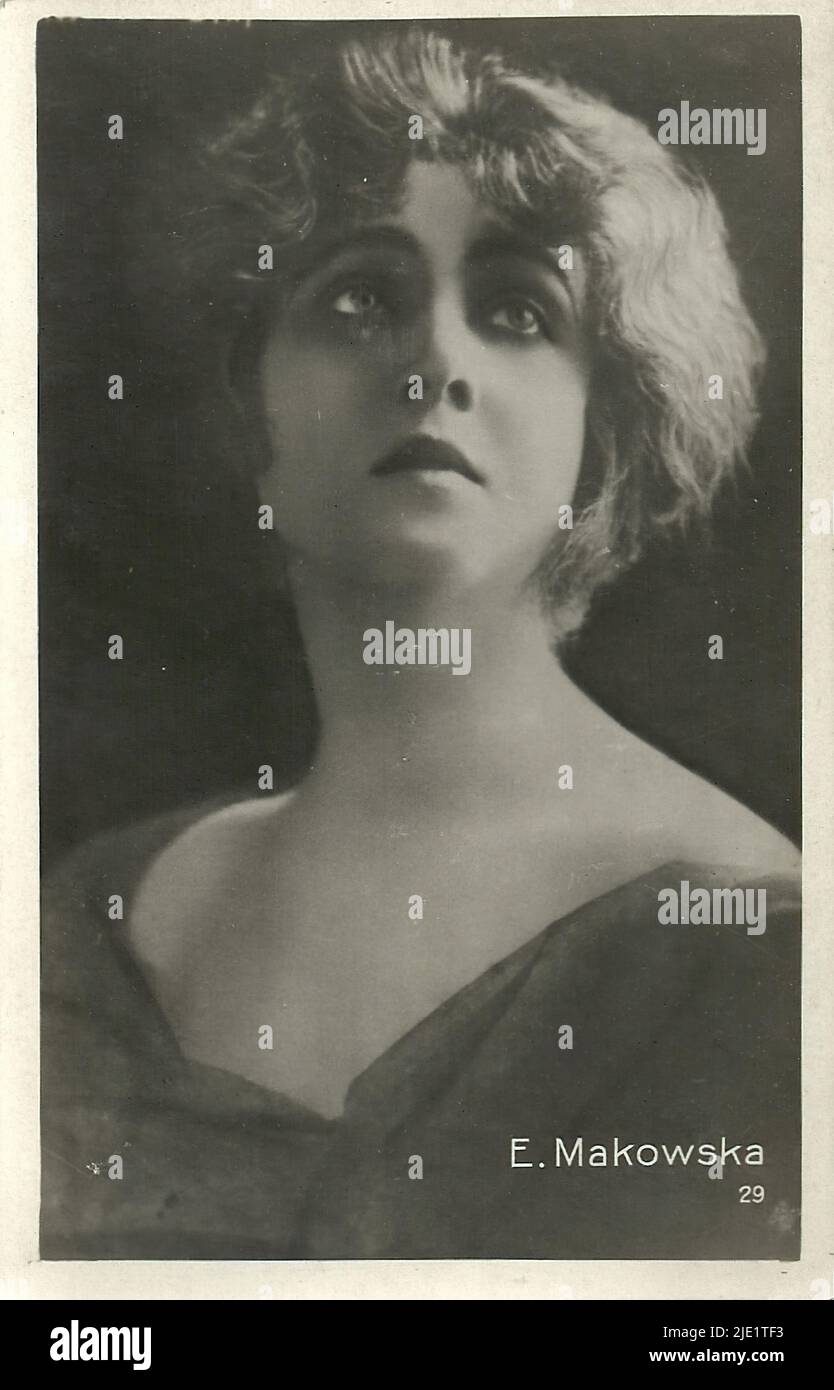 Portrait of Elena Makowska 001 - Italian silent cinema era actress ...