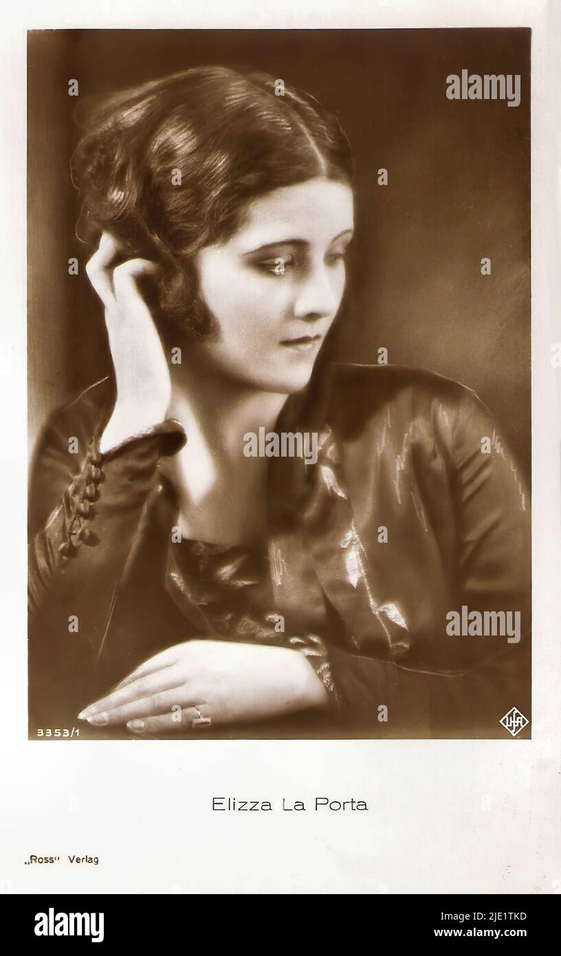 Portrait of Elizza La Porta - German weimar era cinema (1918 - 1935 ...