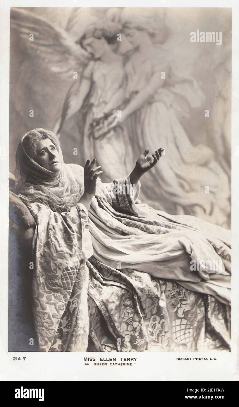 Portrait of Ellen Terry as Queen Katherine in Henry VIII (1892 ...
