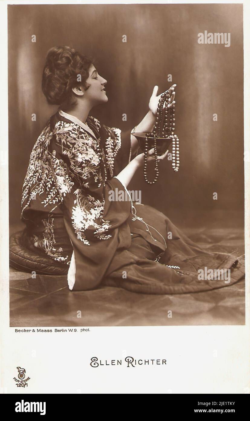 Portrait of Ellen Richter - German wihelminian era cinema (1895 - 1918 ...