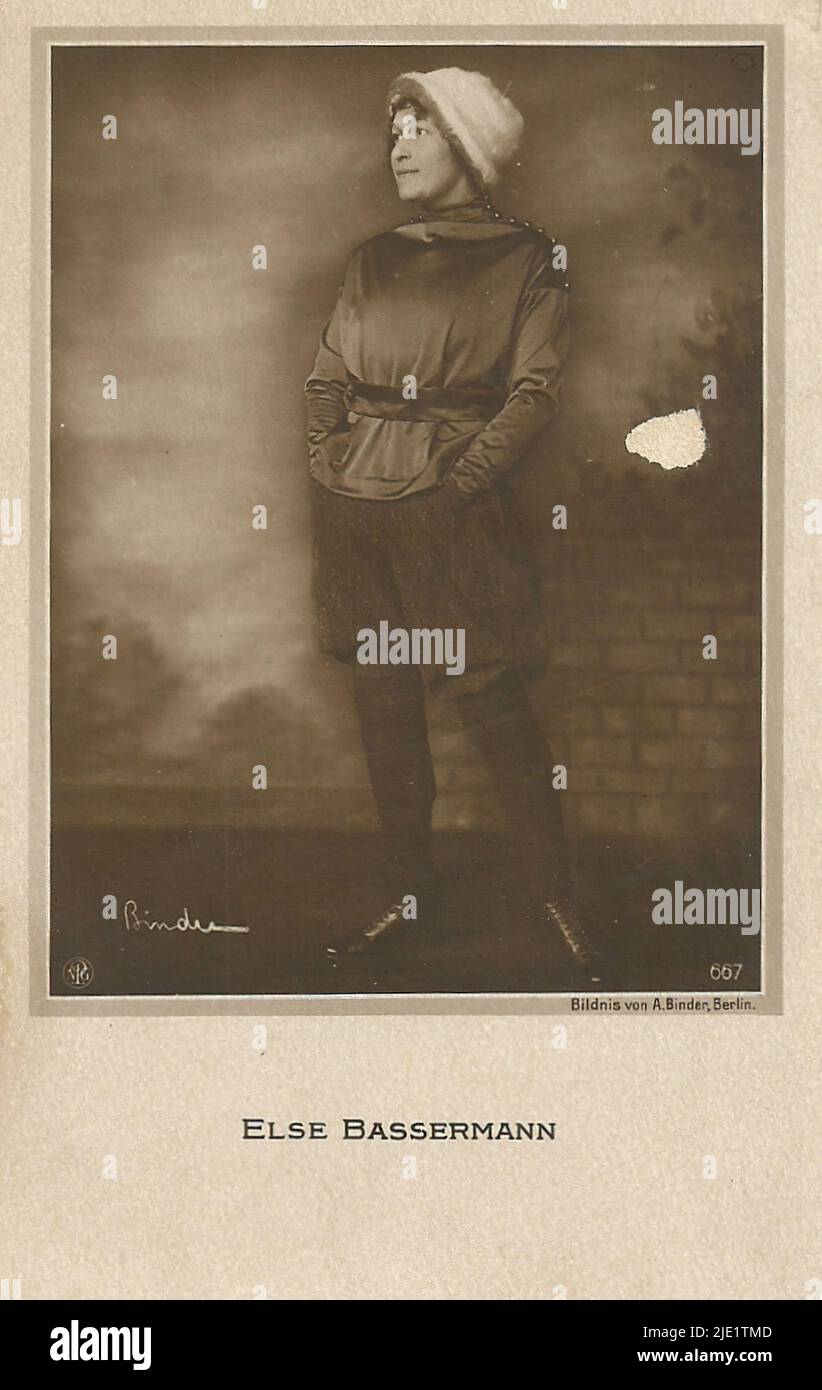 Portrait of Else Bassermann 001 - German weimar era cinema (1918 - 1935 ...