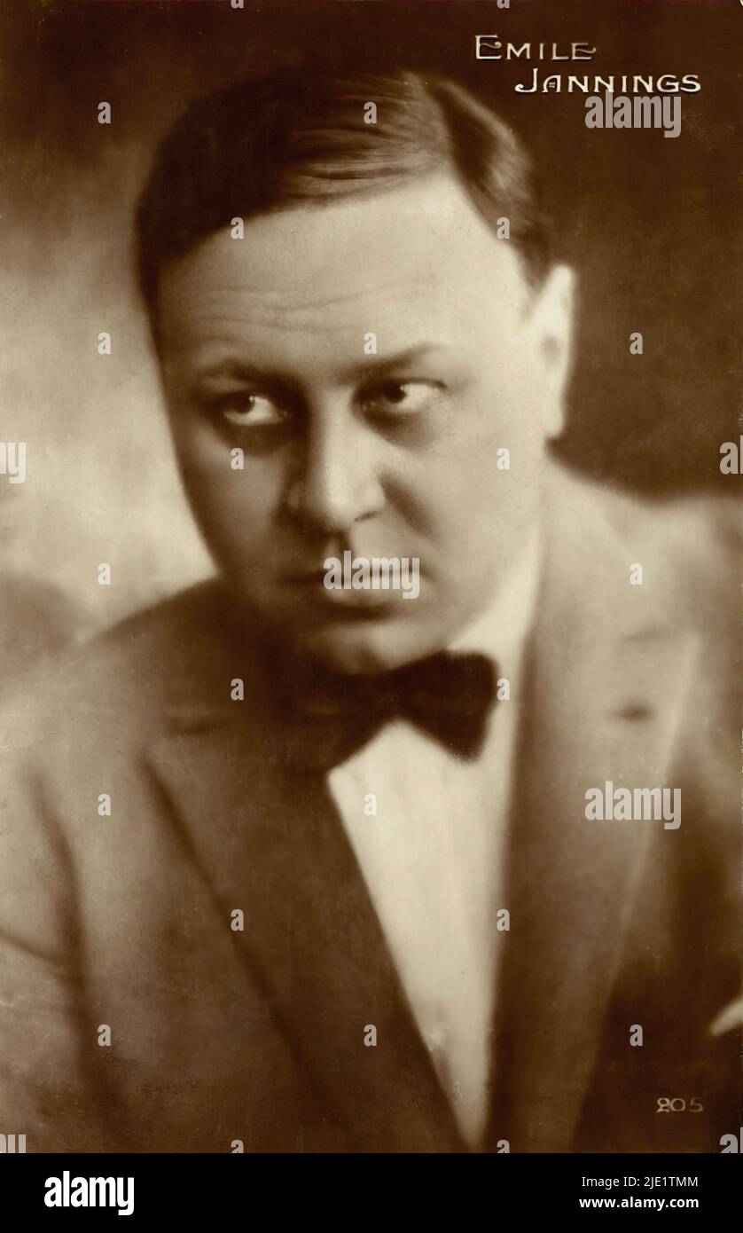 Portrait of emil jannings hi-res stock photography and images - Alamy