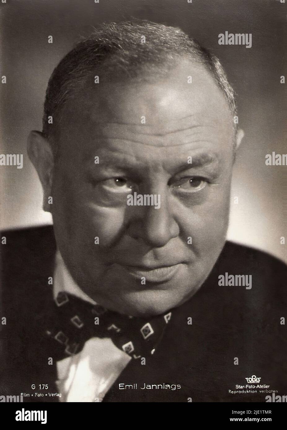 Portrait of Emil Jannings Stock Photo - Alamy