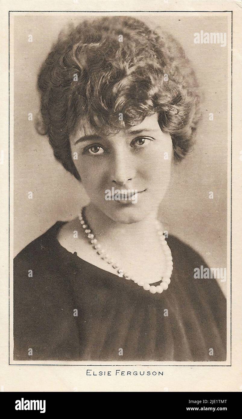 Portrait of Elsie Ferguson 003 - Hollywood silent movie actress Stock ...