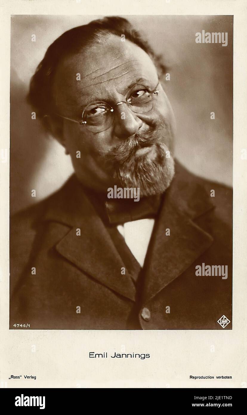 Portrait of Emil Jannings in Der blaue Engel - German weimar era cinema ...