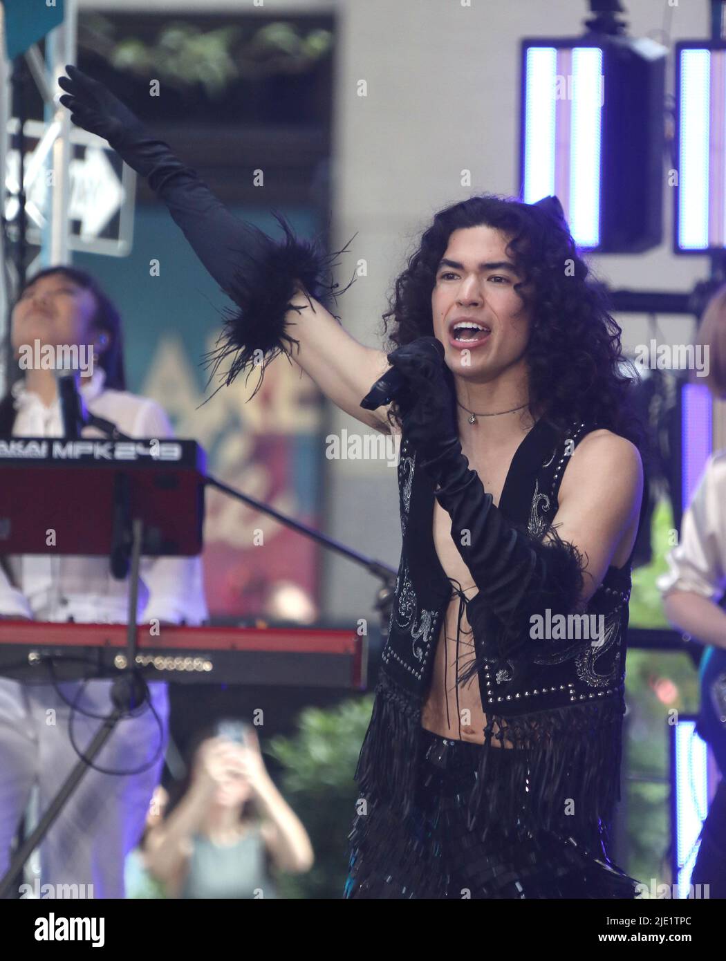 June 24, 2022, New York, New York, USA: Singer CONAN GRAY performs on ...